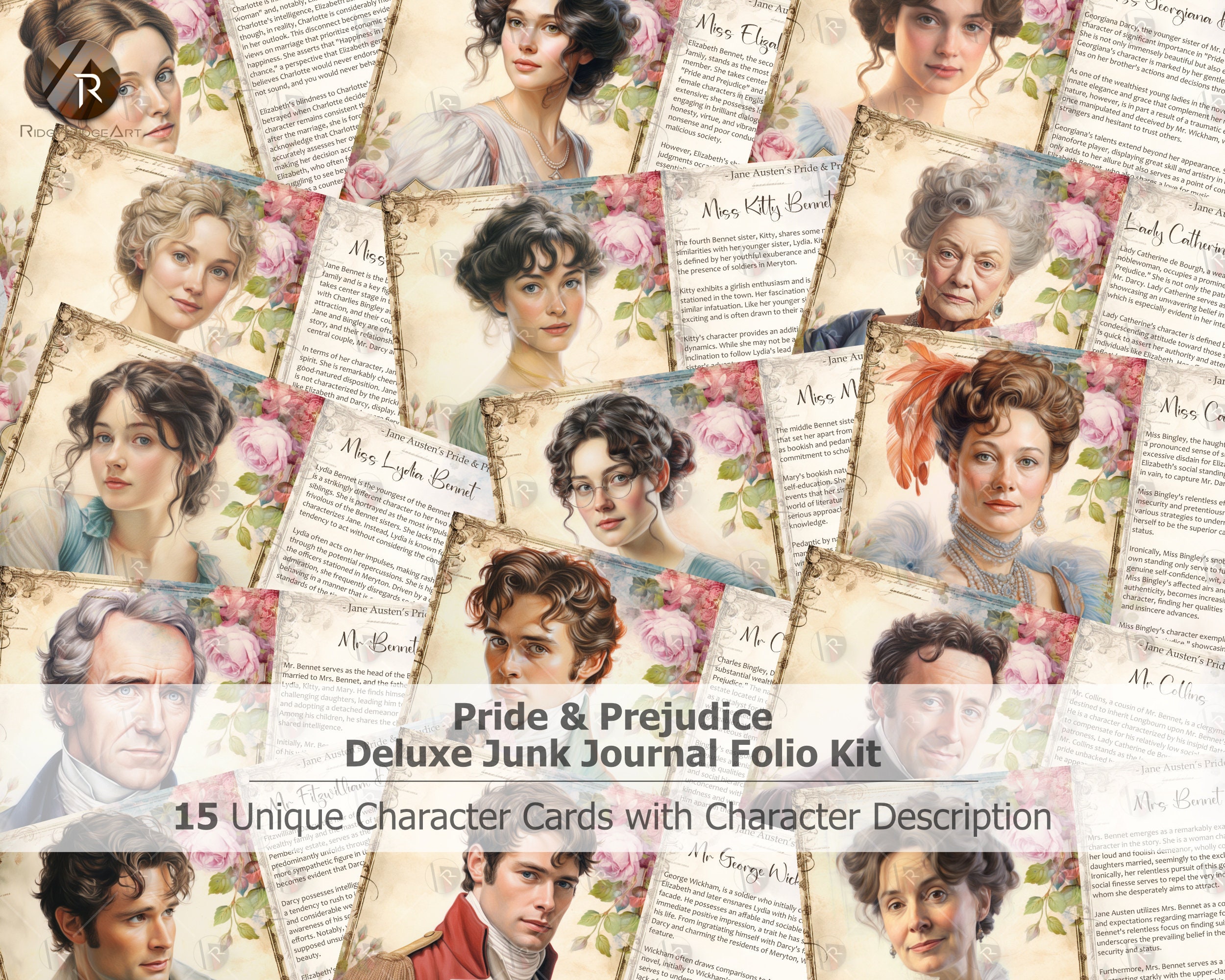 Jane Austen's Pride and Prejudice Deluxe Folio and Junk Journal Kit ...