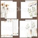 Watercolour Dried Flowers Printable Note Paper, Stationery Writing Set, Instant Download ...