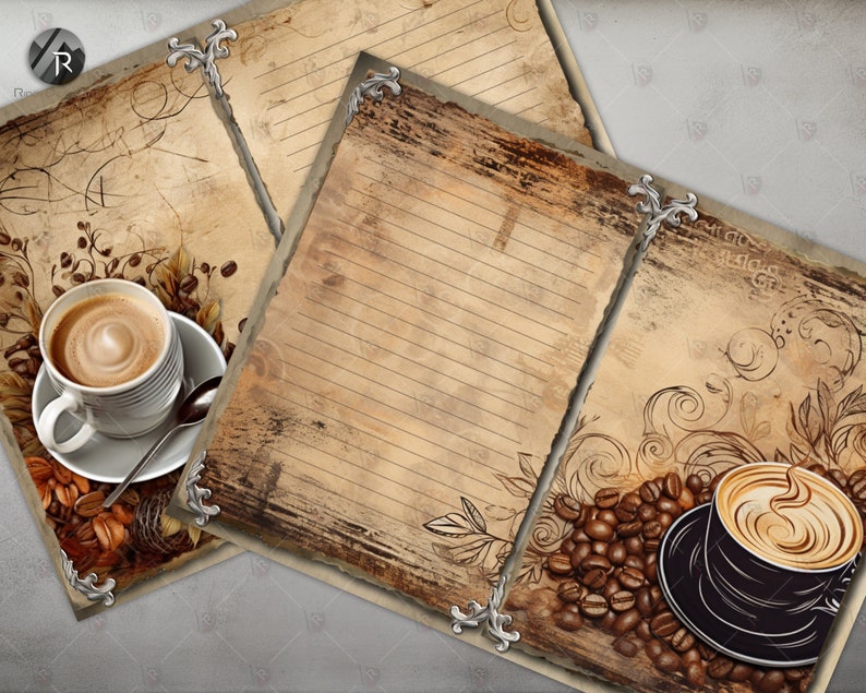 Coffee Lovers Junk Journal Folio Kit | Coffee Bean | Caffeine Lover ...