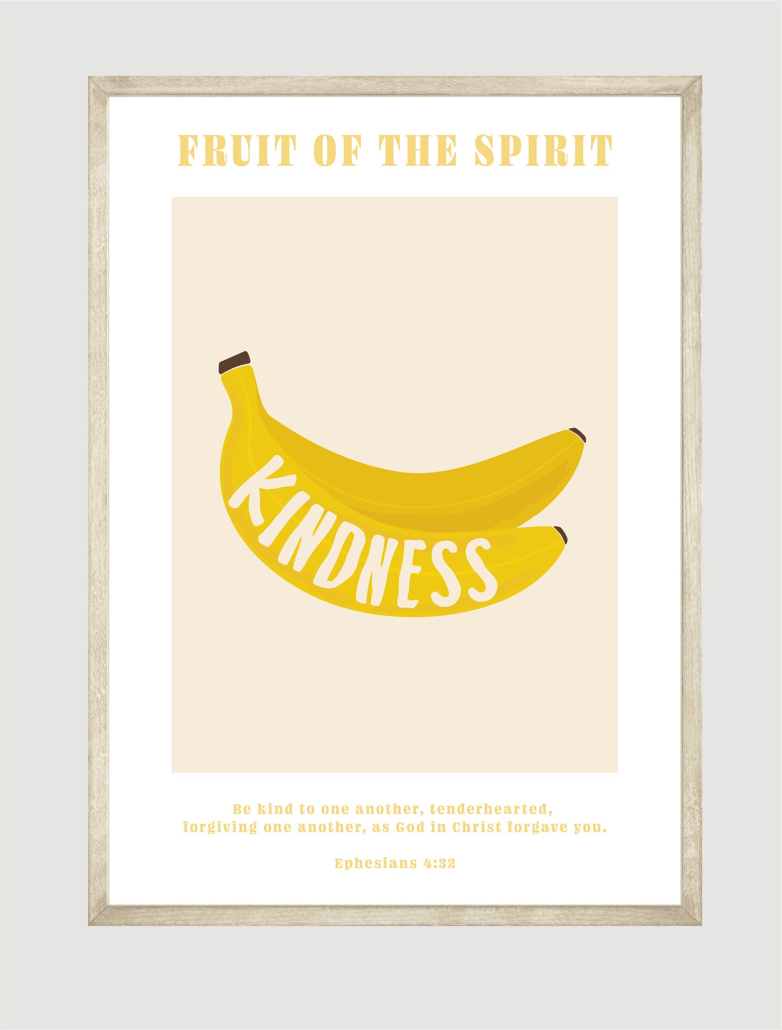 Fruit of the Spirit | Kindness | Bible Verse Wall Art | Galatians 5 ...