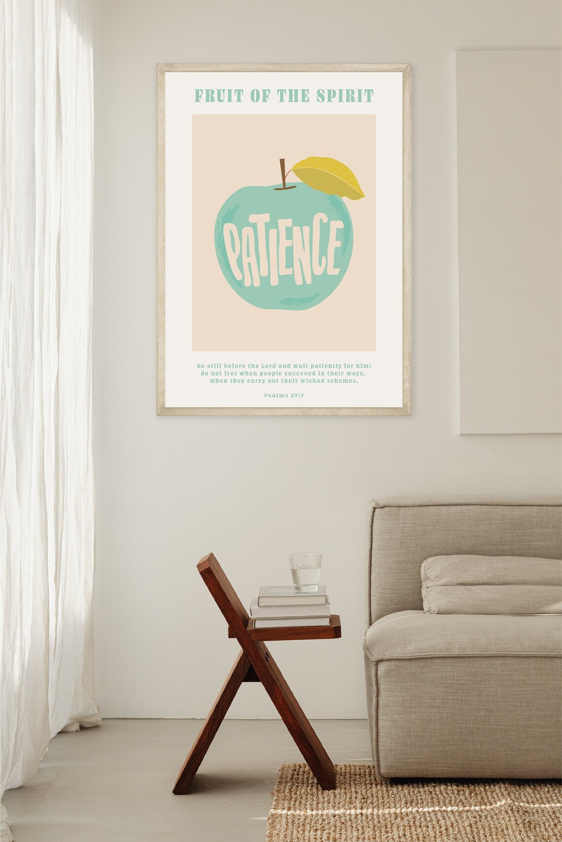 Fruit of the Spirit Printable Patience Bible Verse Wall Art Galatians 5 ...