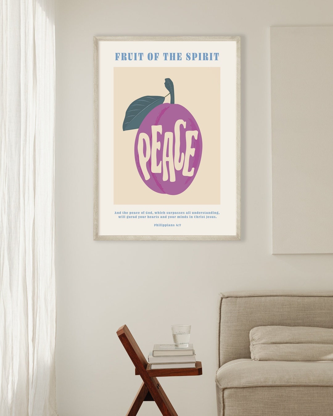 Fruit of the Spirit Printable Peace Bible Verse Wall Art - Etsy