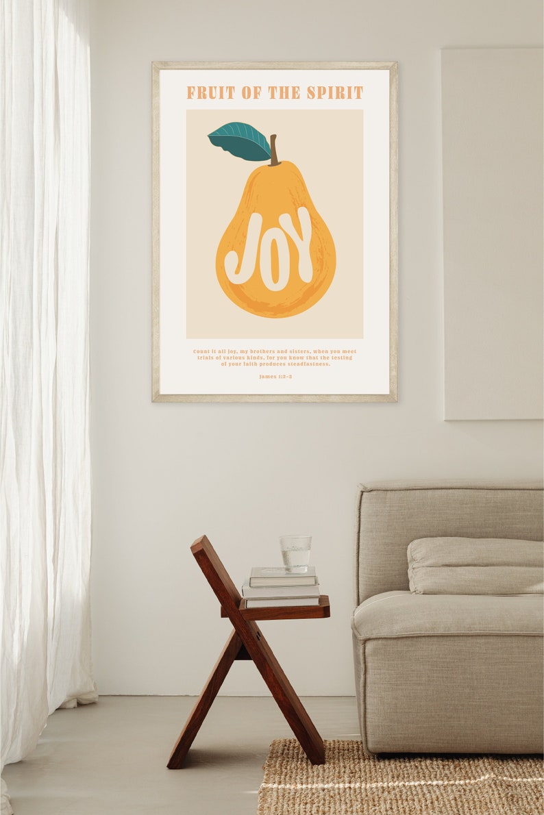 Fruit of the Spirit | Joy | Bible Verse Wall Art | Galatians 5 ...
