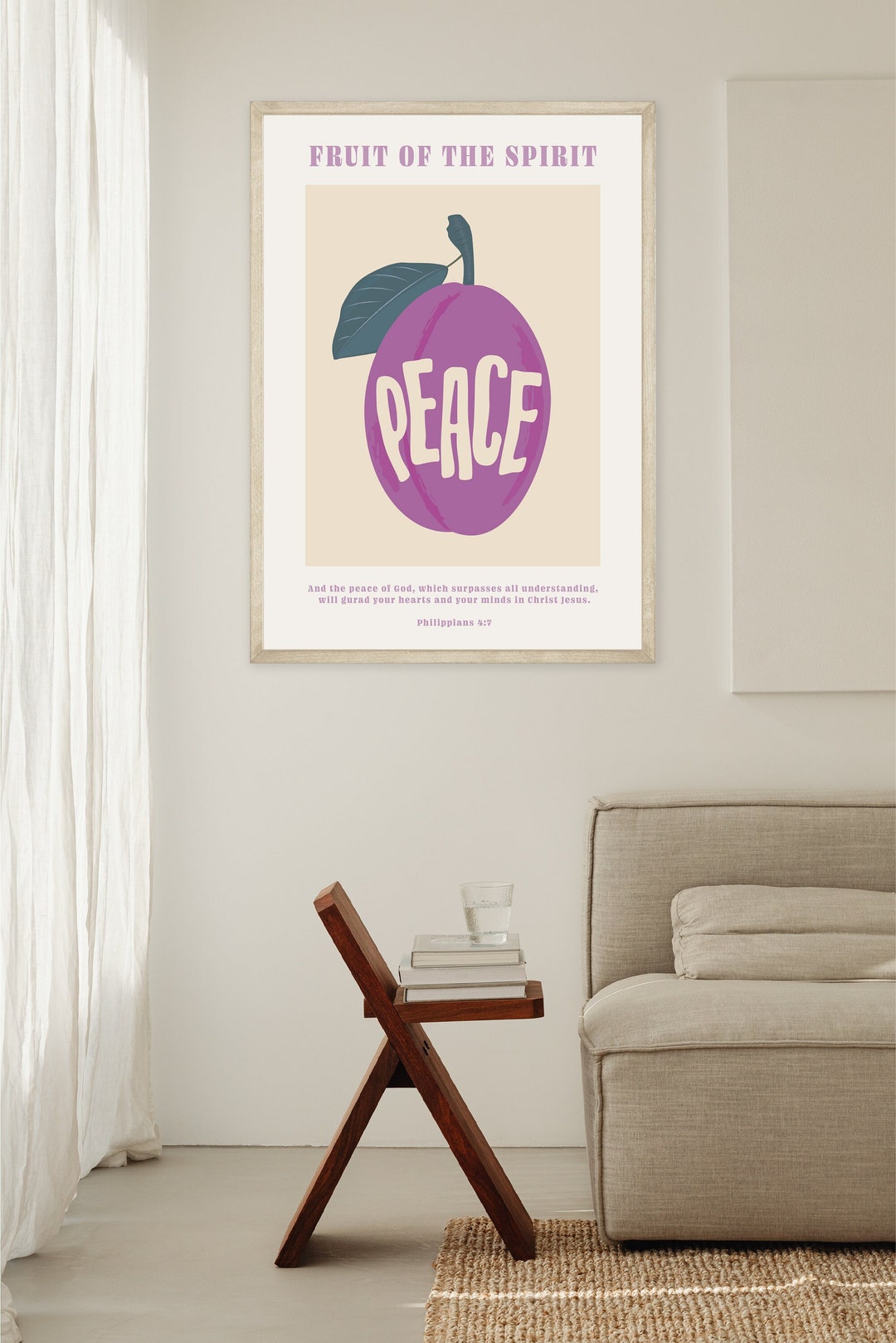 Fruit of the Spirit Printable | Peace | Bible Verse Wall Art ...
