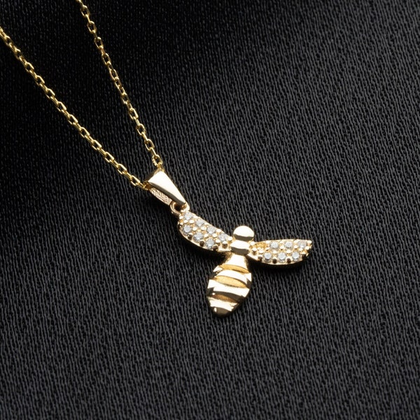 Bee Necklace - Etsy