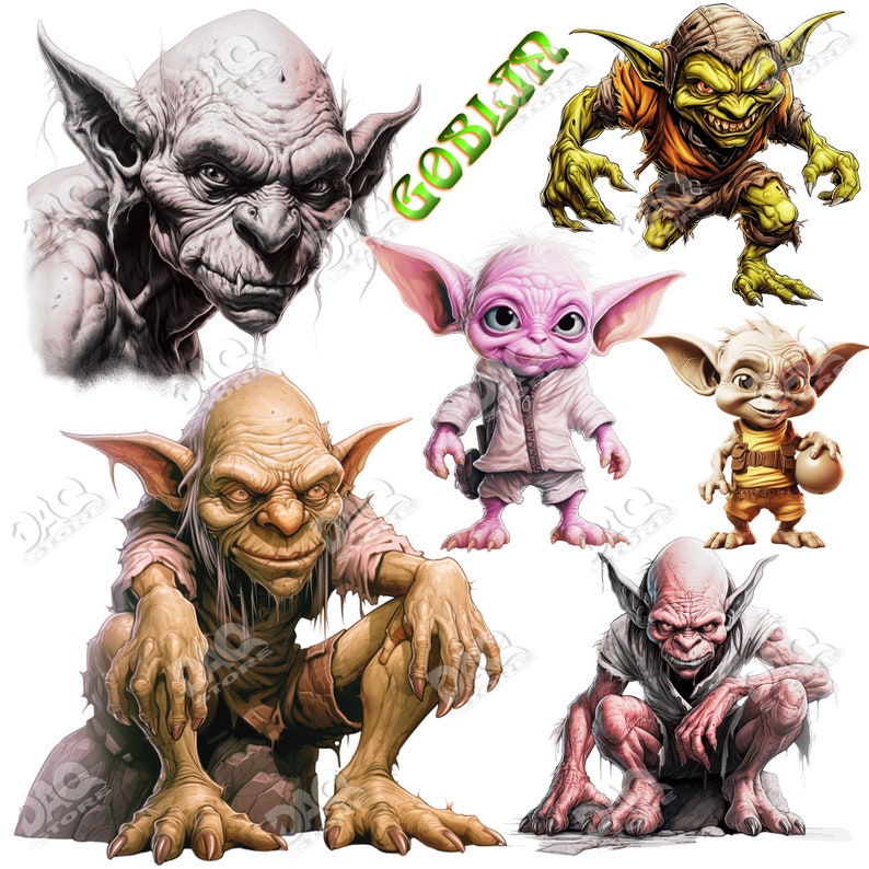 3D Goblins Digital Png Designs-goblin Png File-transparent Background ...