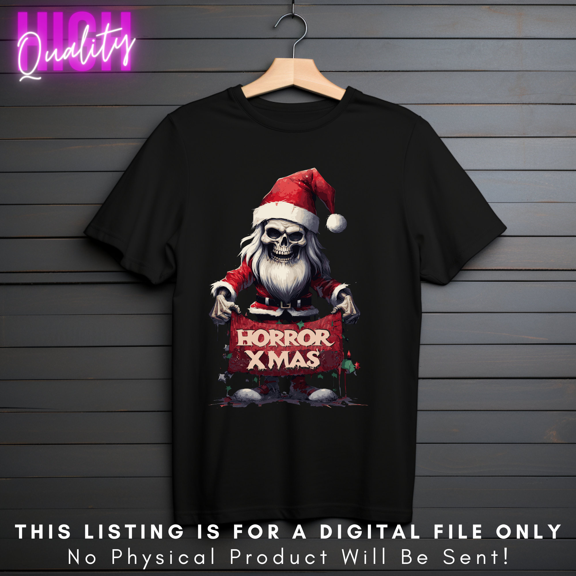 Horror Xmas Png Design-skeleton Santa Claus Png-gothic Skull Png ...