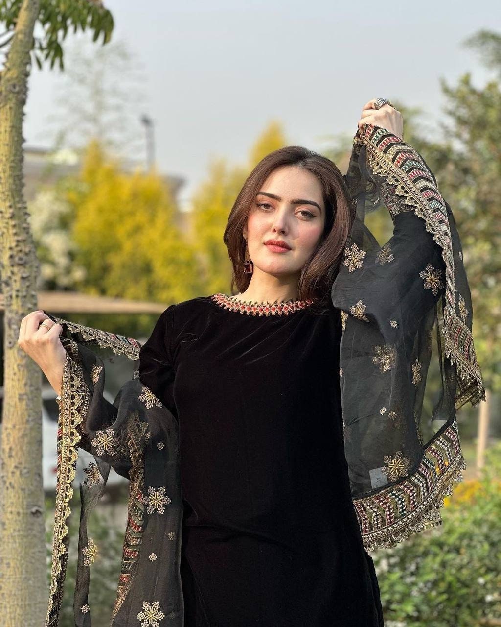 Eid Special Pakistani Black Suit With Pant and Dupattaramadan - Etsy