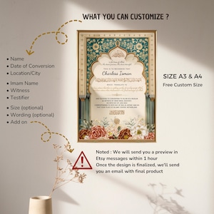 Shahada Certificate Download for Islamic Conversion Shahada Certificate ...