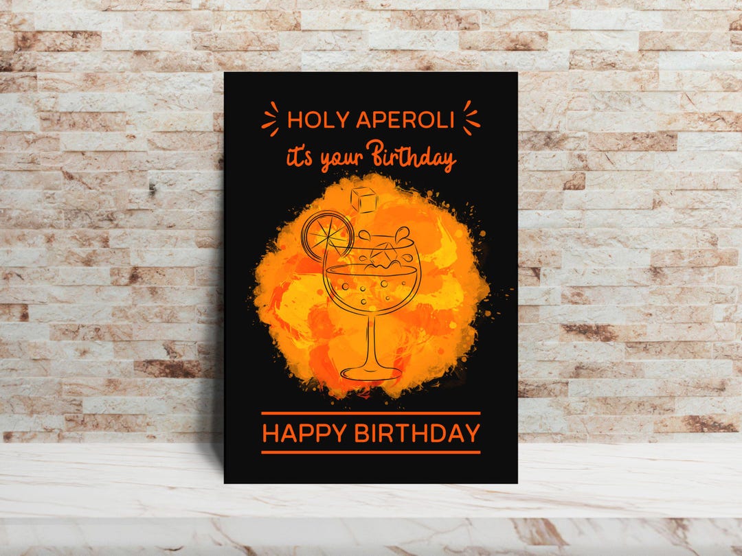 HOLY Aperoli Birthday Card | Aperol Happy Birthday | Postcard DIN A6 ...