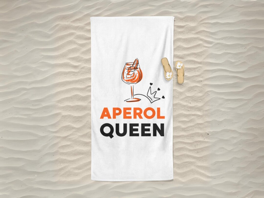 Aperol Beach Towel aperol Queen Gift for Aperol Spritz Fans Christmas ...