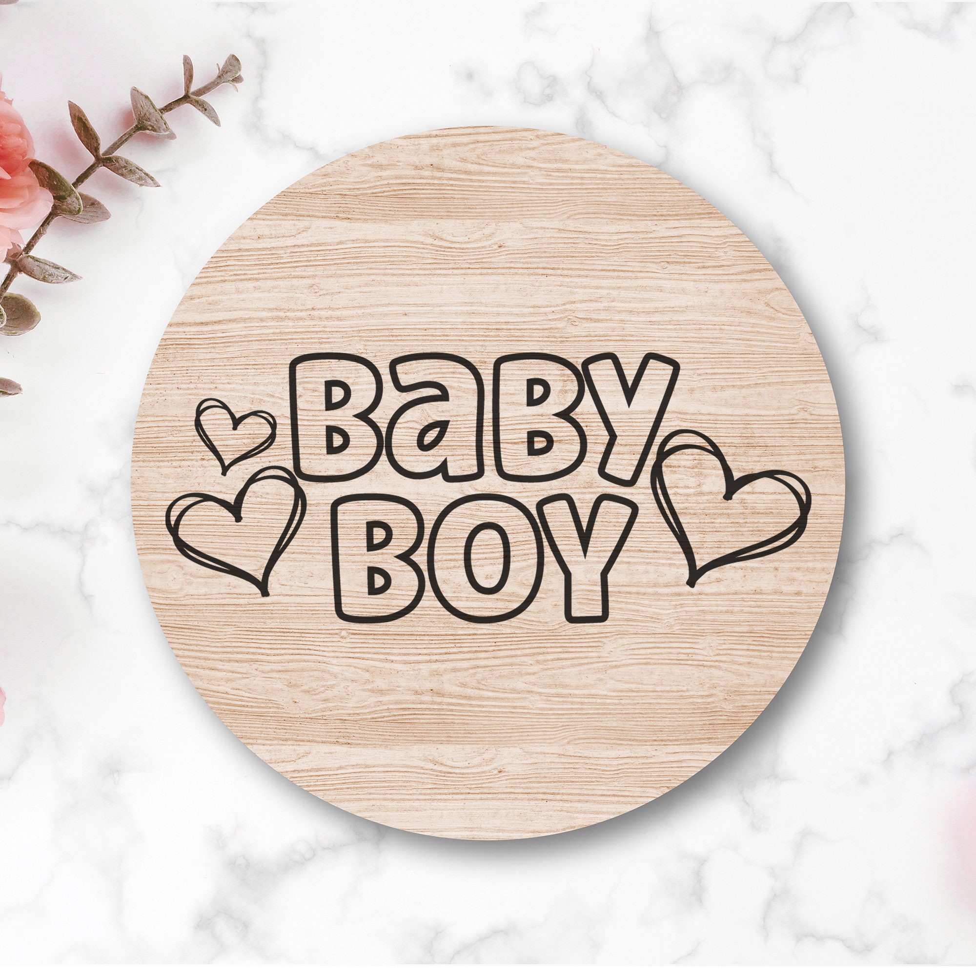 Baby Boy Outline/stencil - Instant Digital Download - SVG, PNG, DXF ...