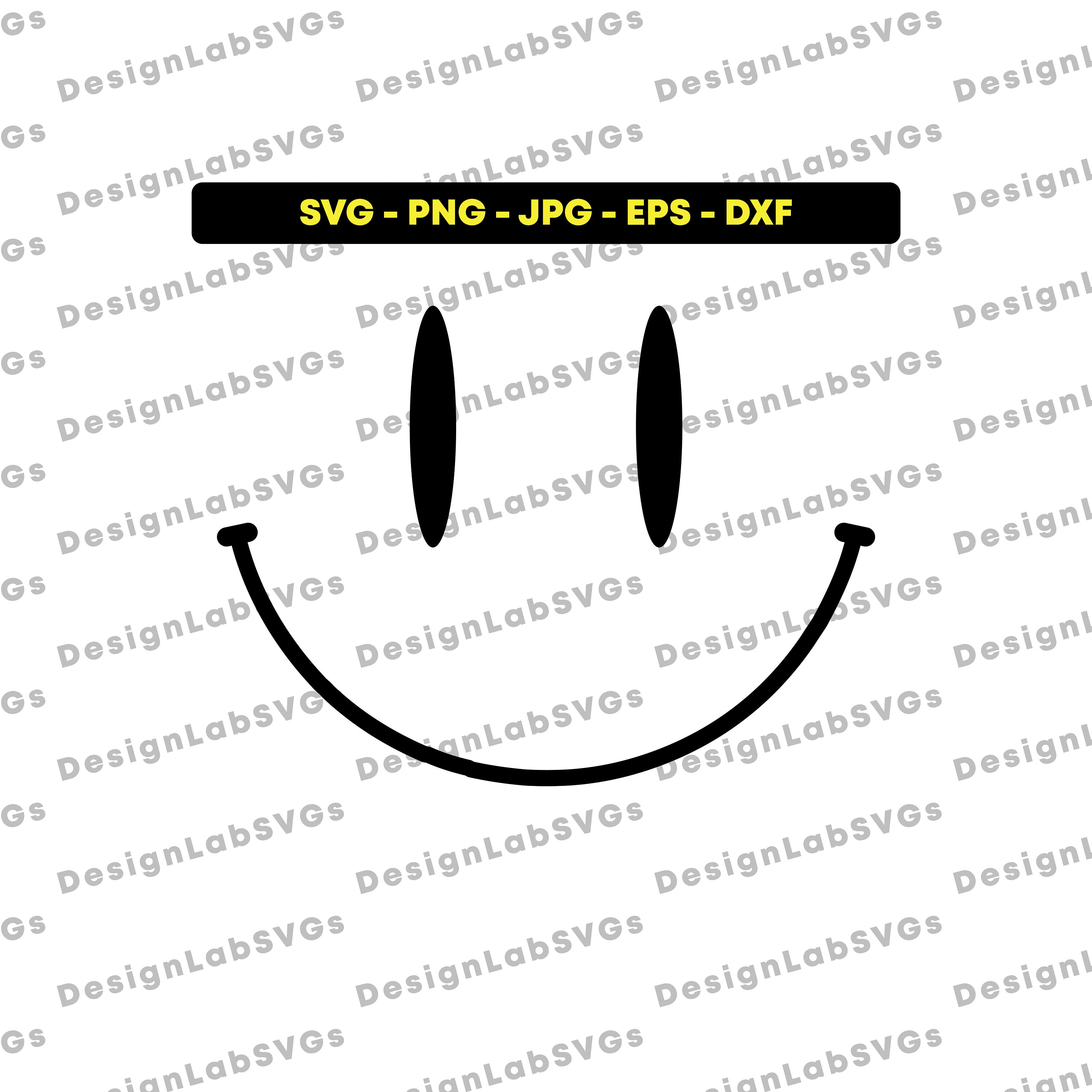 Smiley Face - Instant Digital Download - SVG, PNG, DXF, Eps, Jpg ... Smiley Face - Instant Digital Download - SVG, PNG, DXF, Eps, Jpg ...