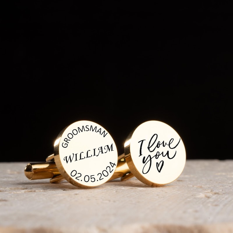 Personalized Cufflinks - Etsy