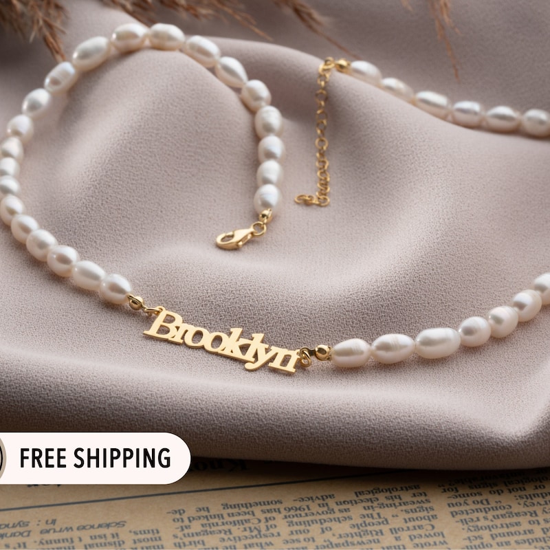 Gold Name Necklace - Etsy