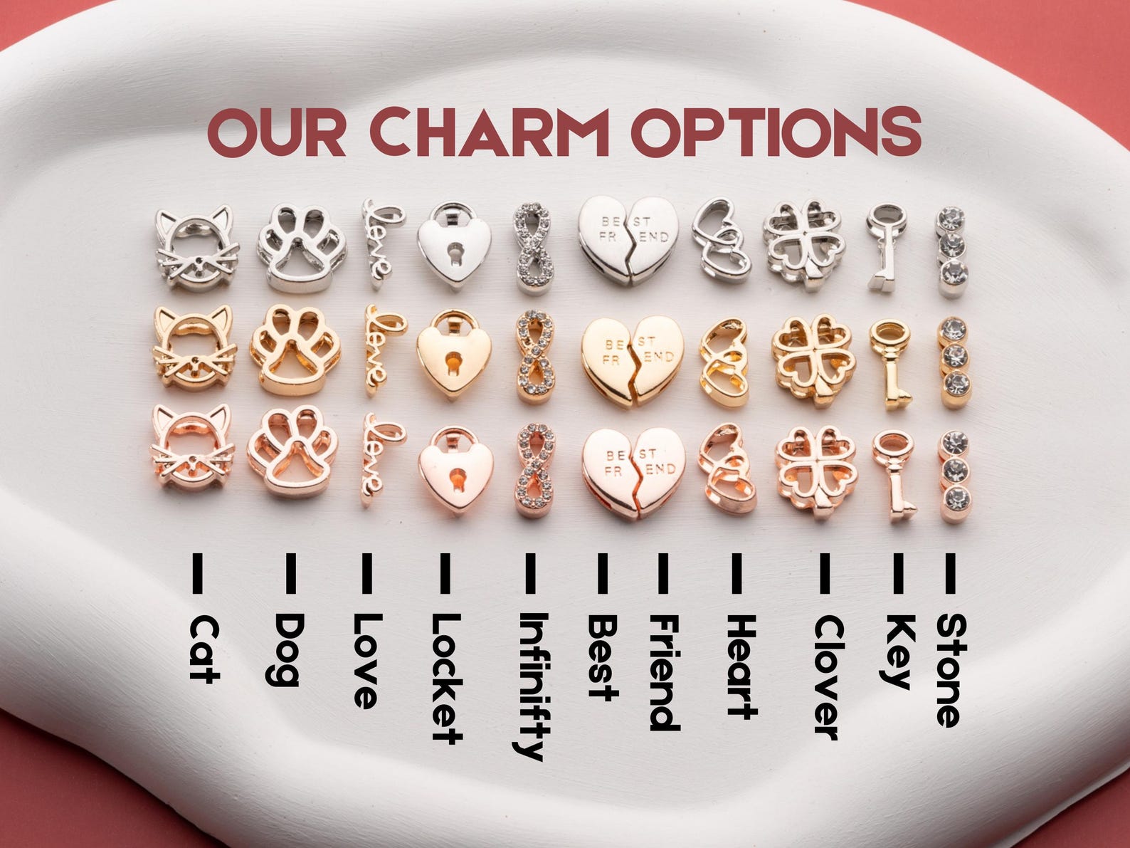 Custom Message Text Charm Bracelet , Design Your Own Charm Bracelet ...