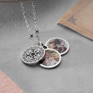 Custom Locket Necklace With Photo, Personalized Photo Pendant ...