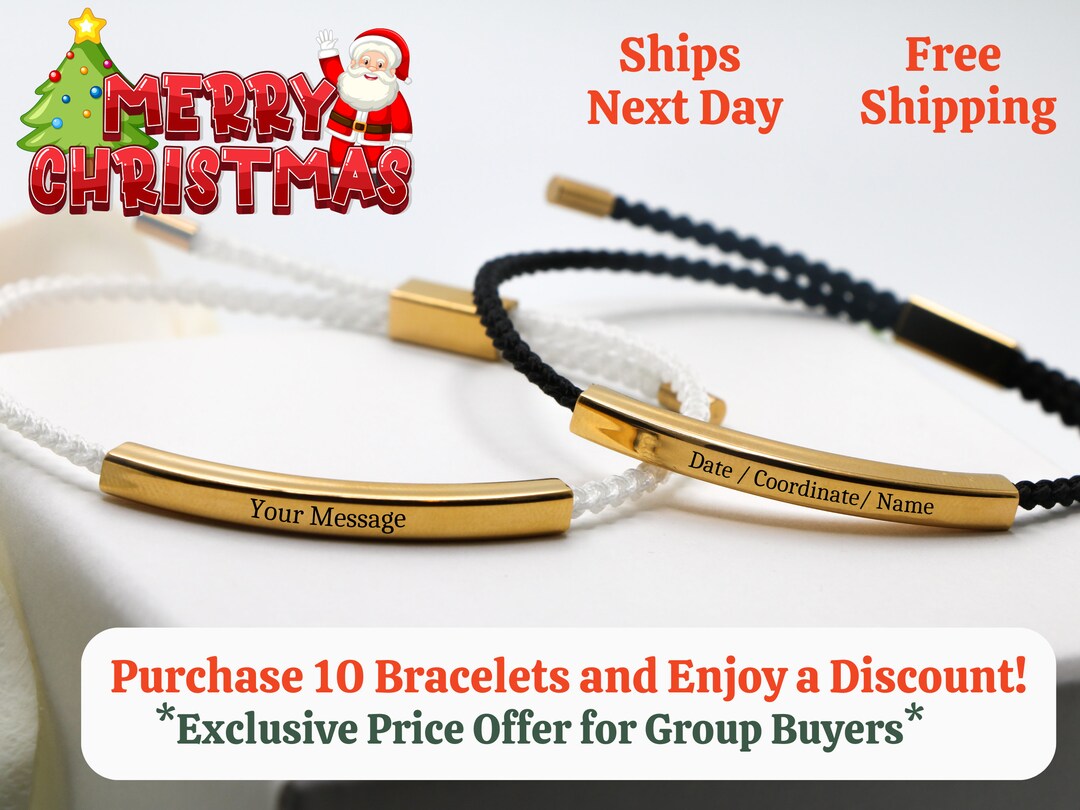 Custom Bracelet for Christmas Gift for Friends, Family , Inspirational ...