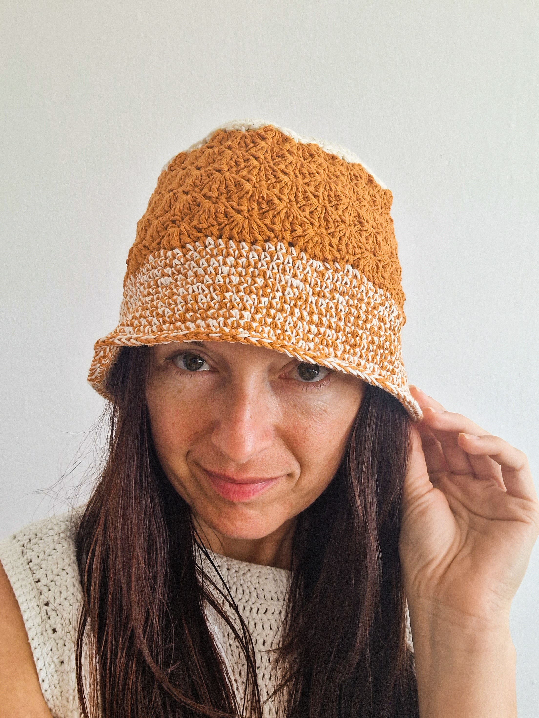 Crochet Shell Stitch Bucket Hat PDF Pattern (digital Download + Video ...