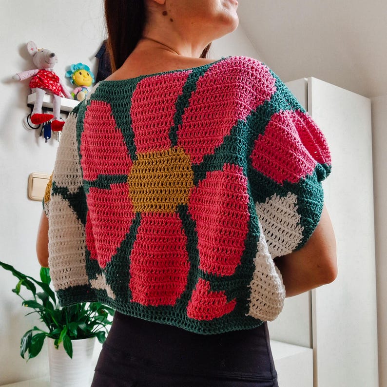 Floral Dream Top Crochet Pattern PDF Download DIY Fashion Summer and ...