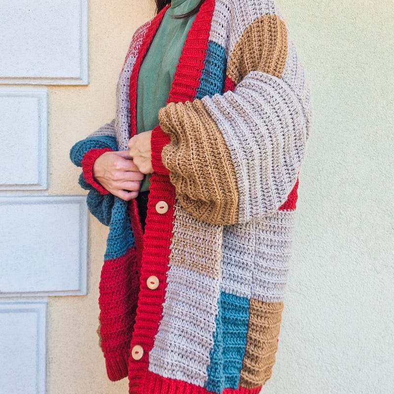 Patchwork Cardigan - Etsy