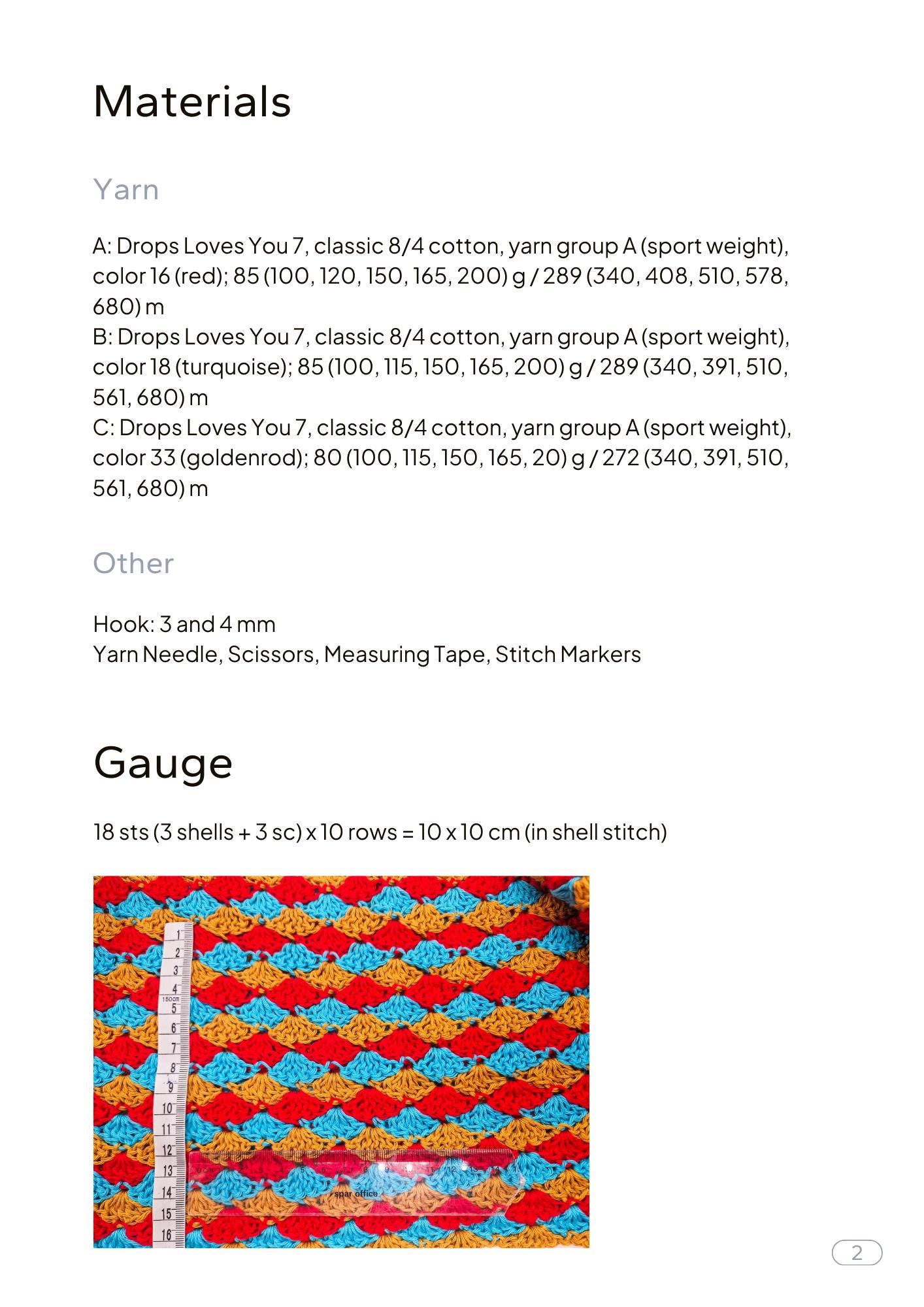 Tutti Frutti Crochet Top Pattern: Retro Shell Stitch (PDF Download ...