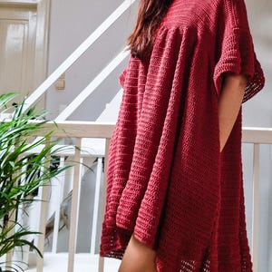 Luna Swing Dress Crochet Pattern: Modern Tunic, XS-2XL (PDF Download ...