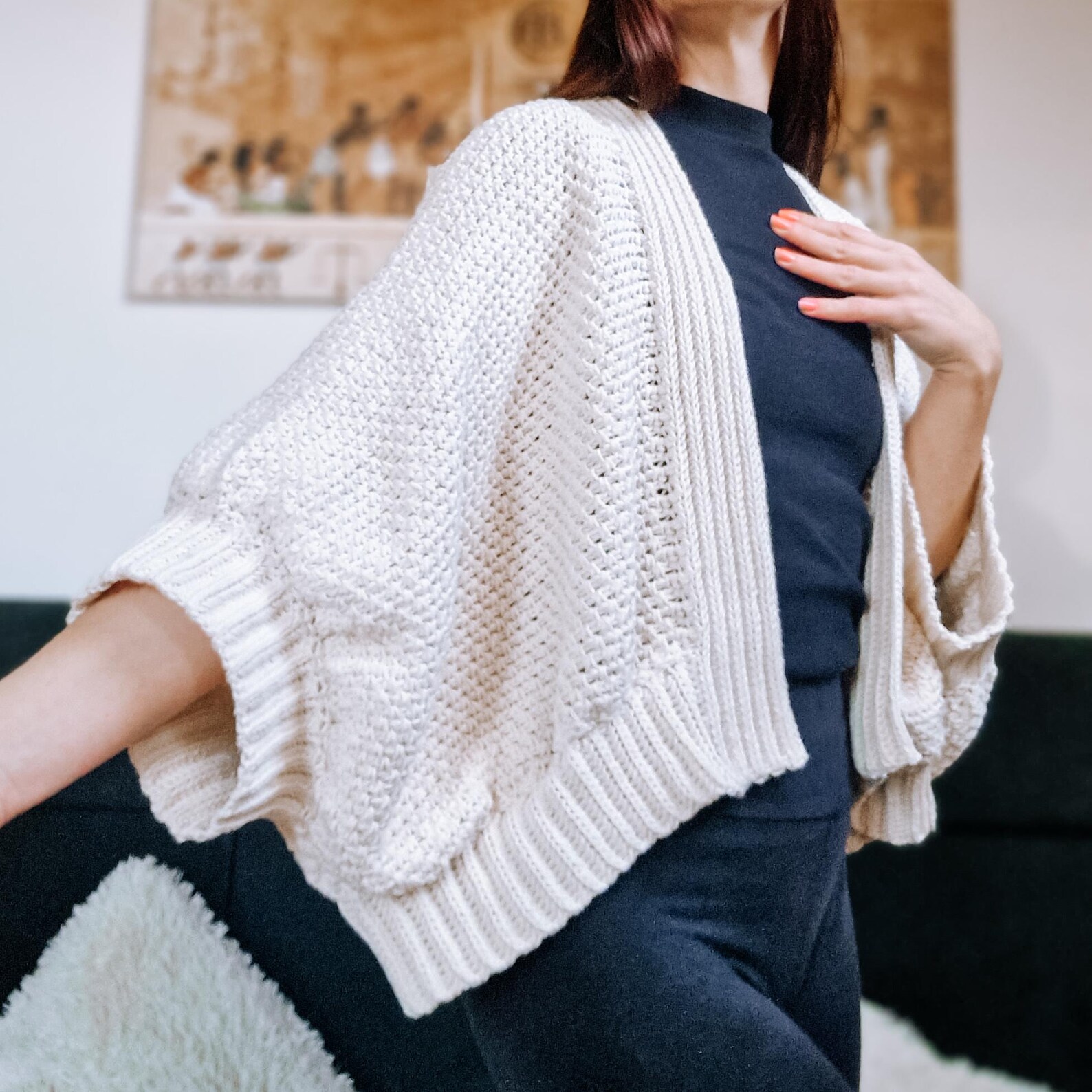 Cloud Cocoon Cardigan Crochet Pattern | Pdf Download | XS-XL | Cozy ...