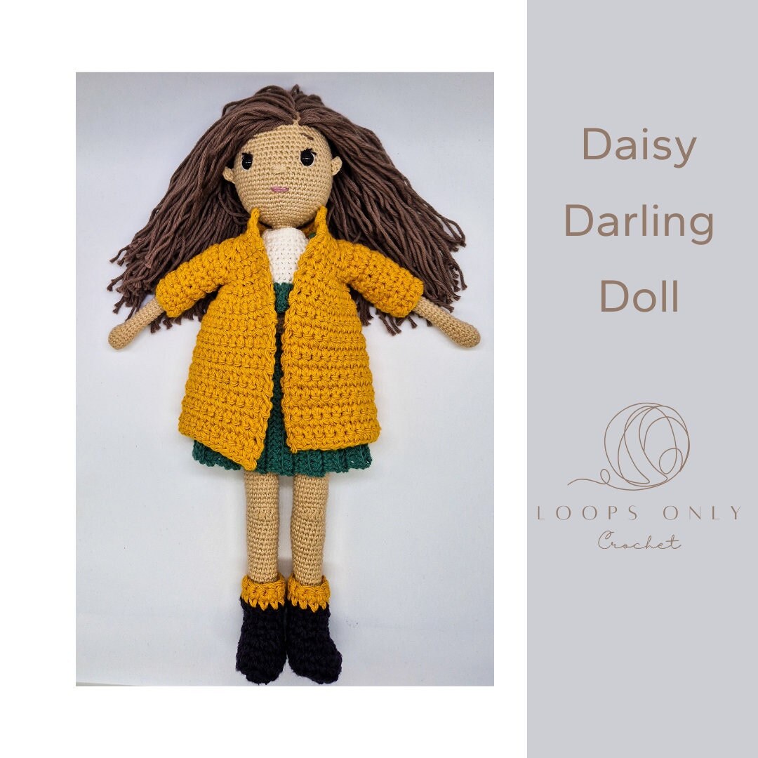 Daisy Darling Doll Crochet Pattern: Amigurumi Toy (PDF Digital Download ...