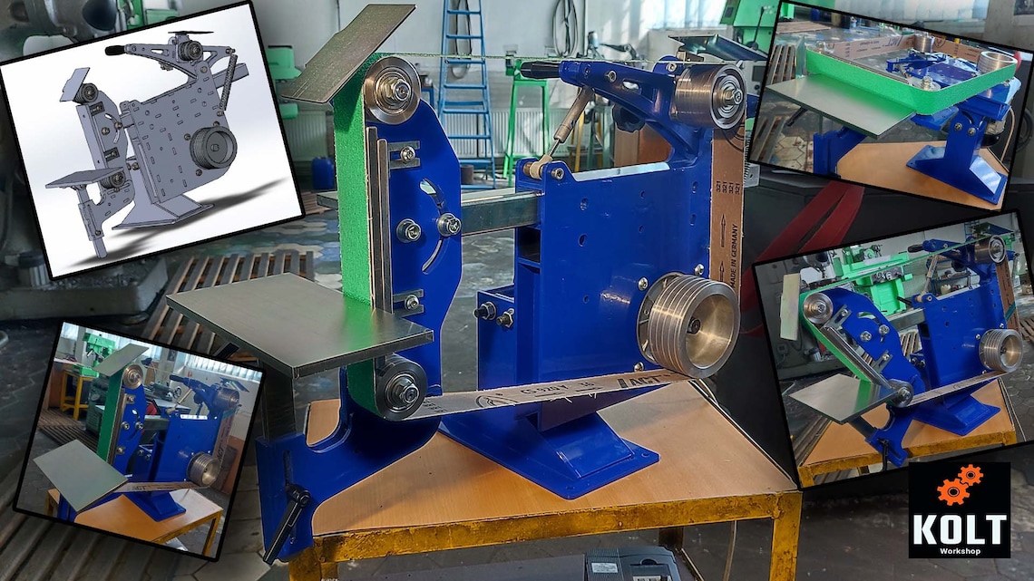 Metric Plans - Belt Sander, Grinder Blueprints PDF With DXF 2x72" DIY ...