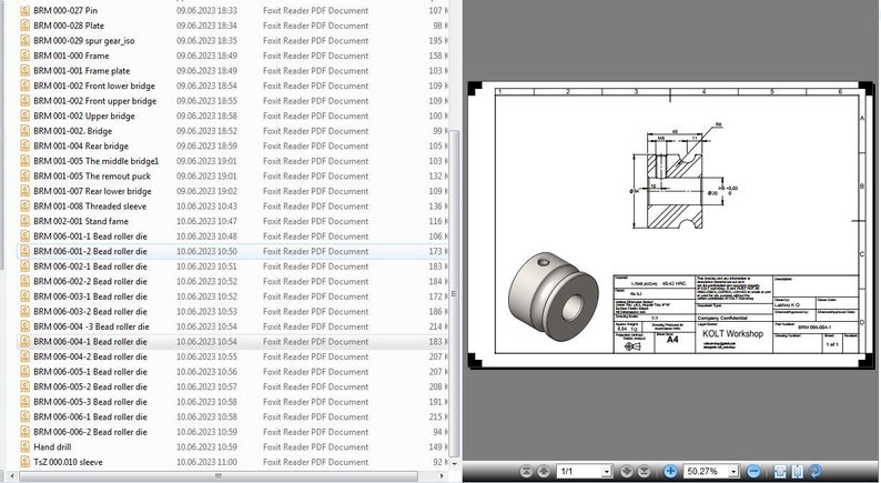Bead Roller Machine Blueprints PDF Whith DXF Metric Plans DIY - Etsy