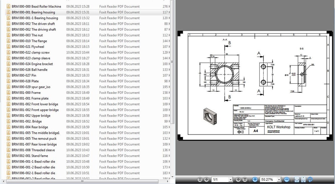 Bead Roller Machine Blueprints PDF Whith DXF Metric Plans DIY - Etsy