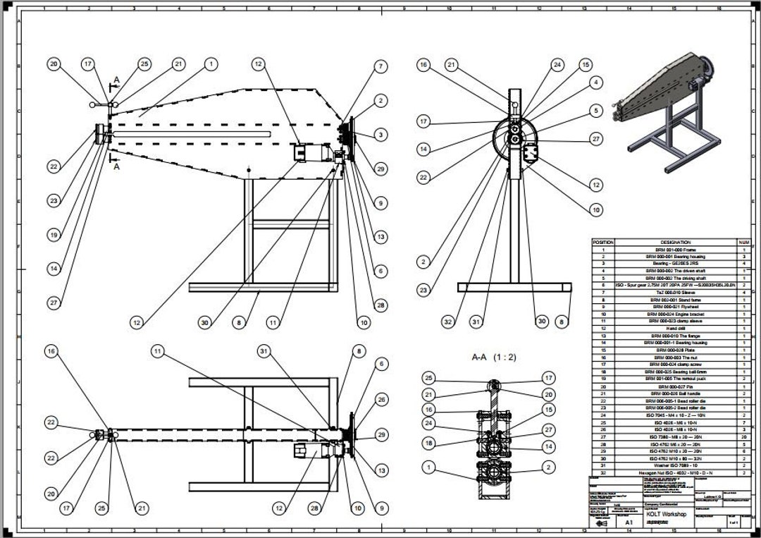 Bead Roller Machine Blueprints PDF Whith DXF Metric Plans DIY - Etsy