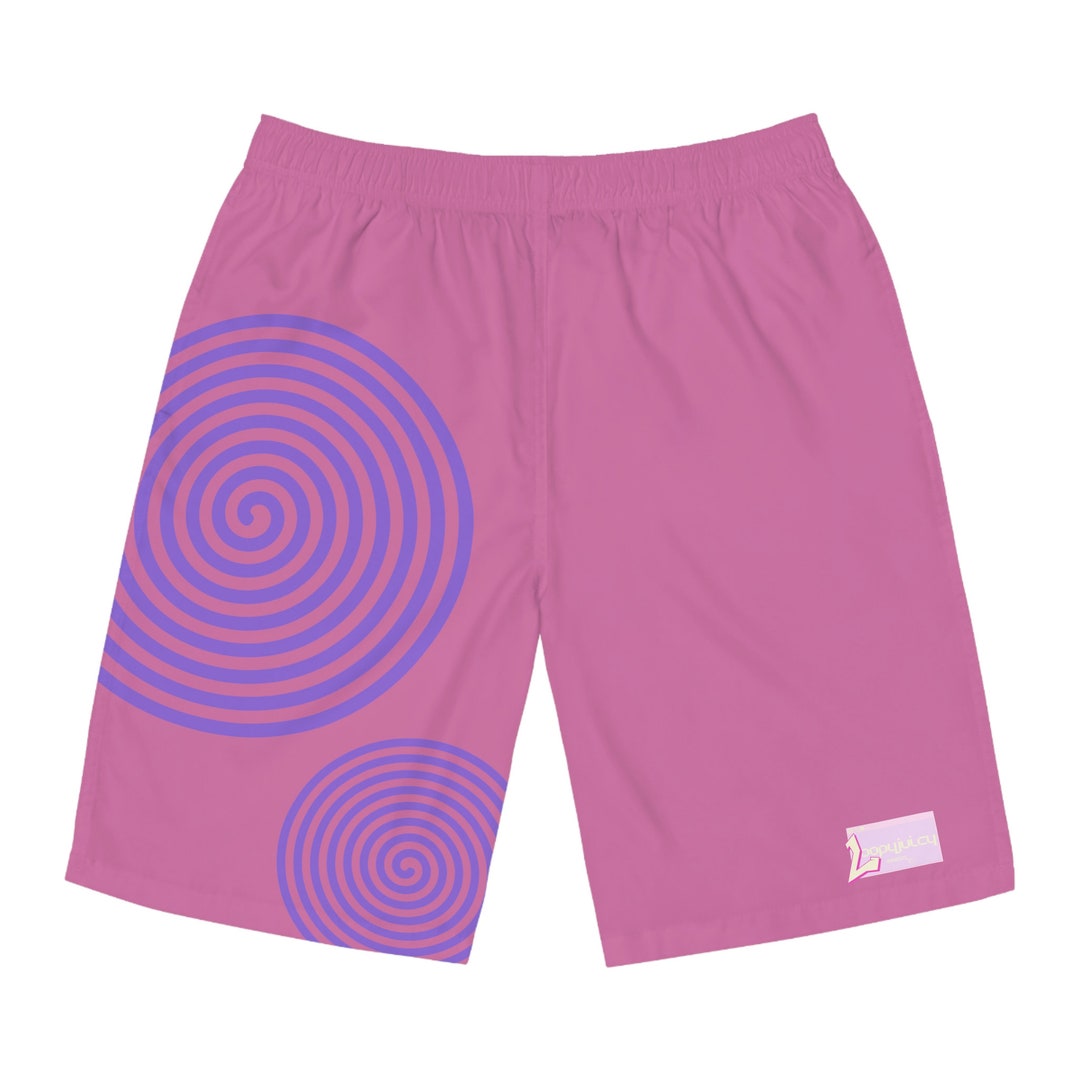 Men's Board Shorts Hipppy Swirl Surf Cool Retro Simple - Etsy