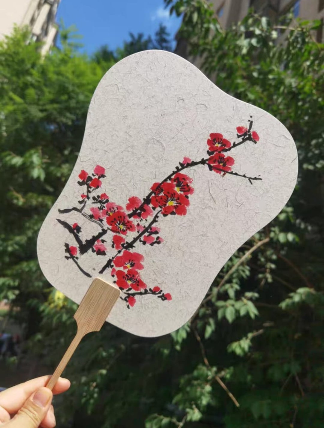 Original Art, Chinese Ink Painting on a Paper Fan, Hand Draw, Wall ...