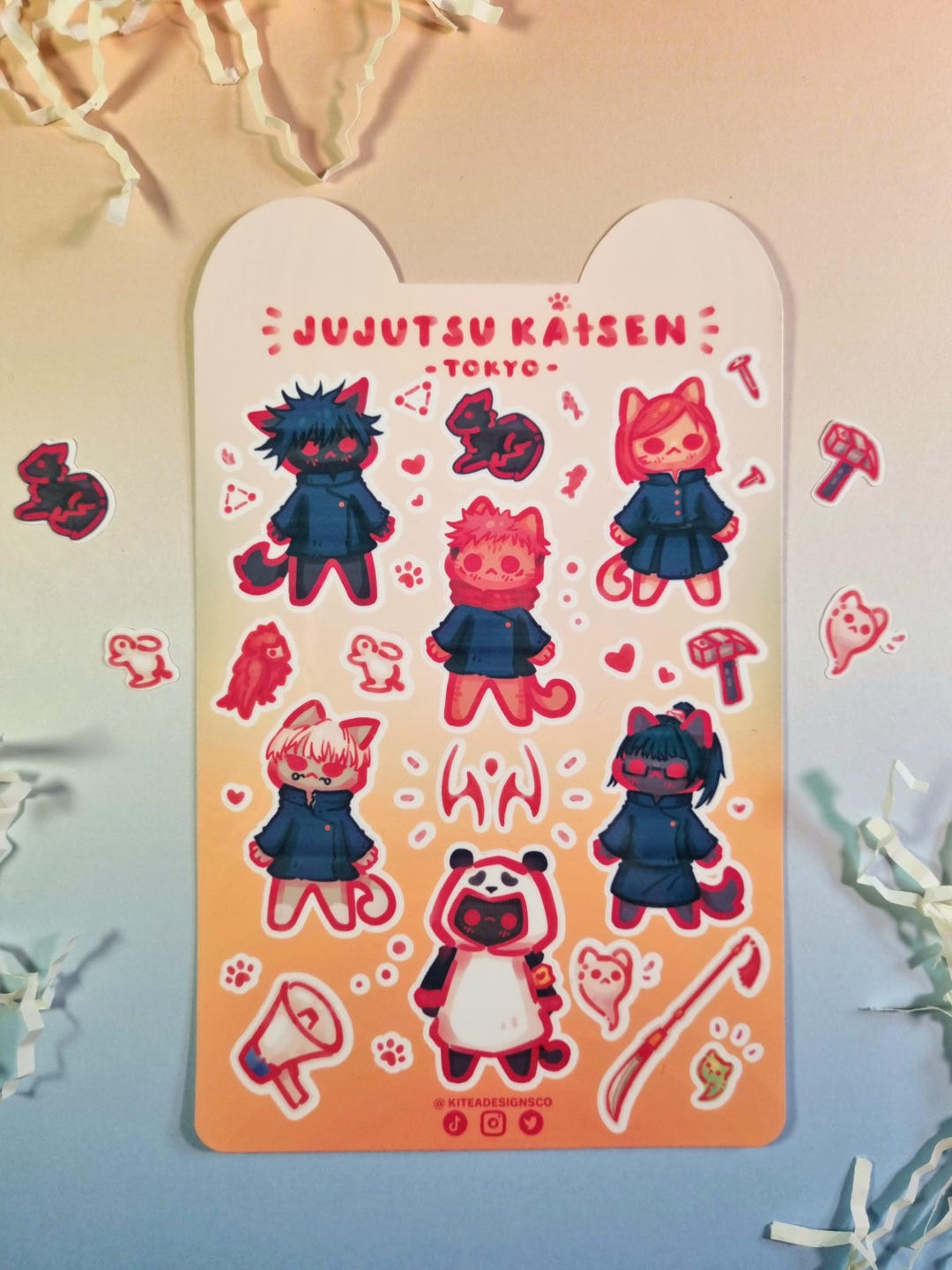 JUJUTSU KAISEN Tokyo | Vinyl Sticker Sheet, Jjk Merch, Jjk Stickers ...
