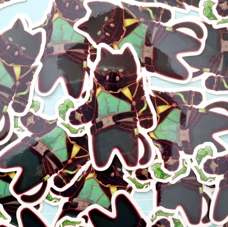 Viper Valorant Inspired Cat Die-cut Sticker Cat Vinyl - Etsy