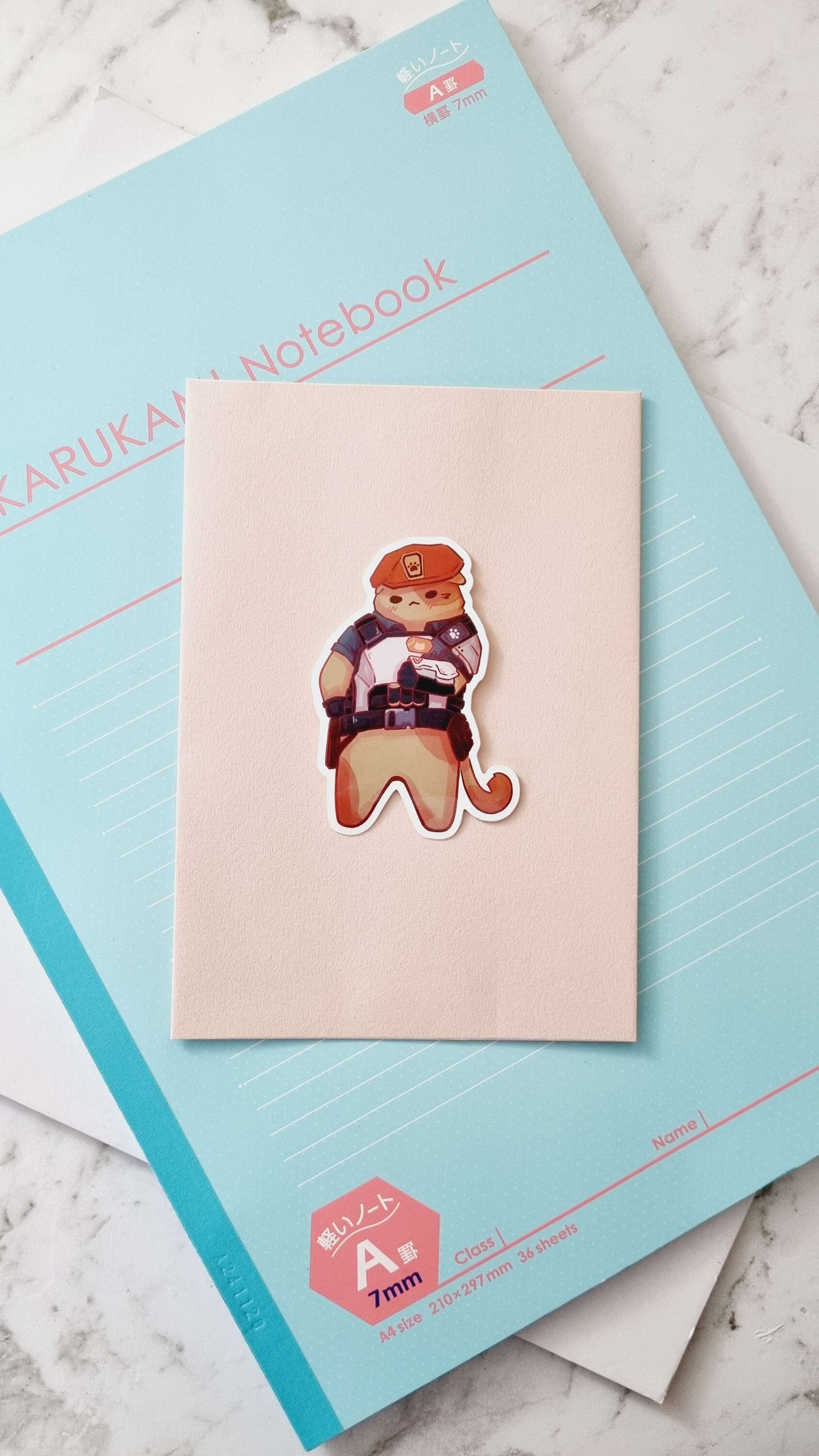 Brimstone Valorant Inspired Cat Die-cut Sticker Cat Vinyl Sticker Cat ...