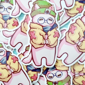 Killjoy Valorant Inspired Cat Die-cut Sticker Cat Vinyl Sticker Cat ...