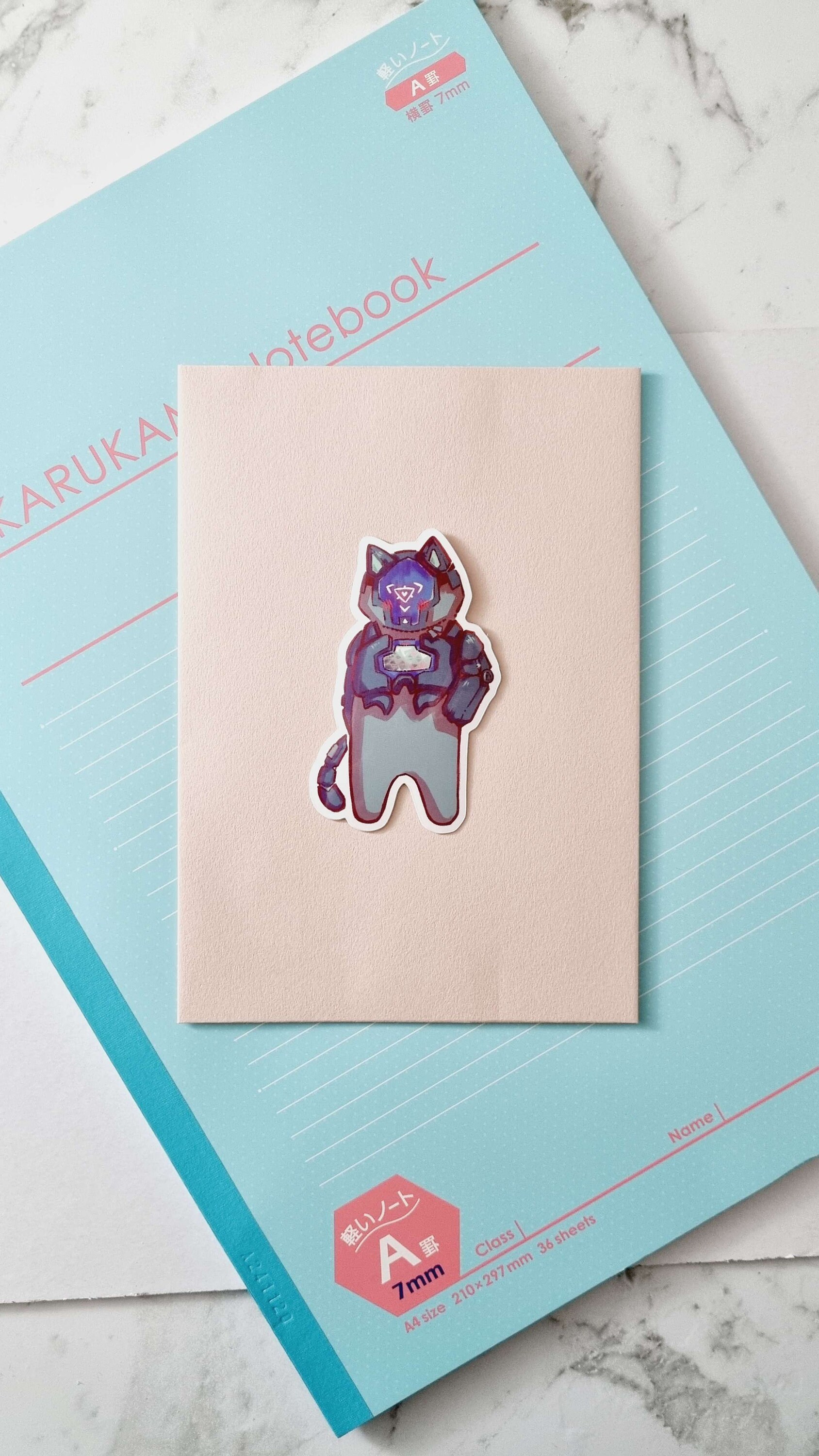 Kayo Valorant Inspired Cat Die-cut Sticker Cat Vinyl Sticker Cat Decal ...