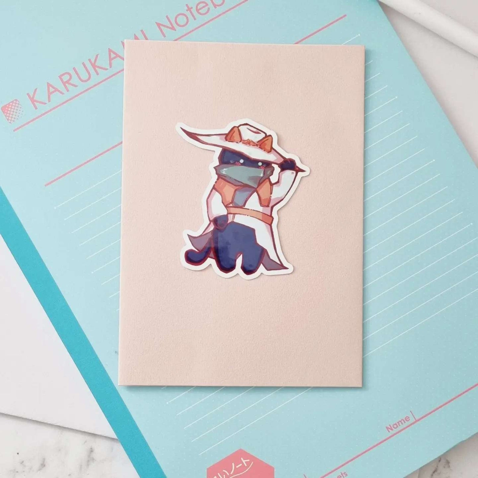 Cypher Valorant Inspired Cat Die-cut Sticker Cat Vinyl Sticker Cat ...