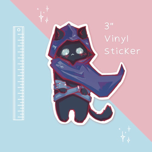 Omen Valorant Inspired Cat Die-cut Sticker | Cat Vinyl Sticker - Cat ...