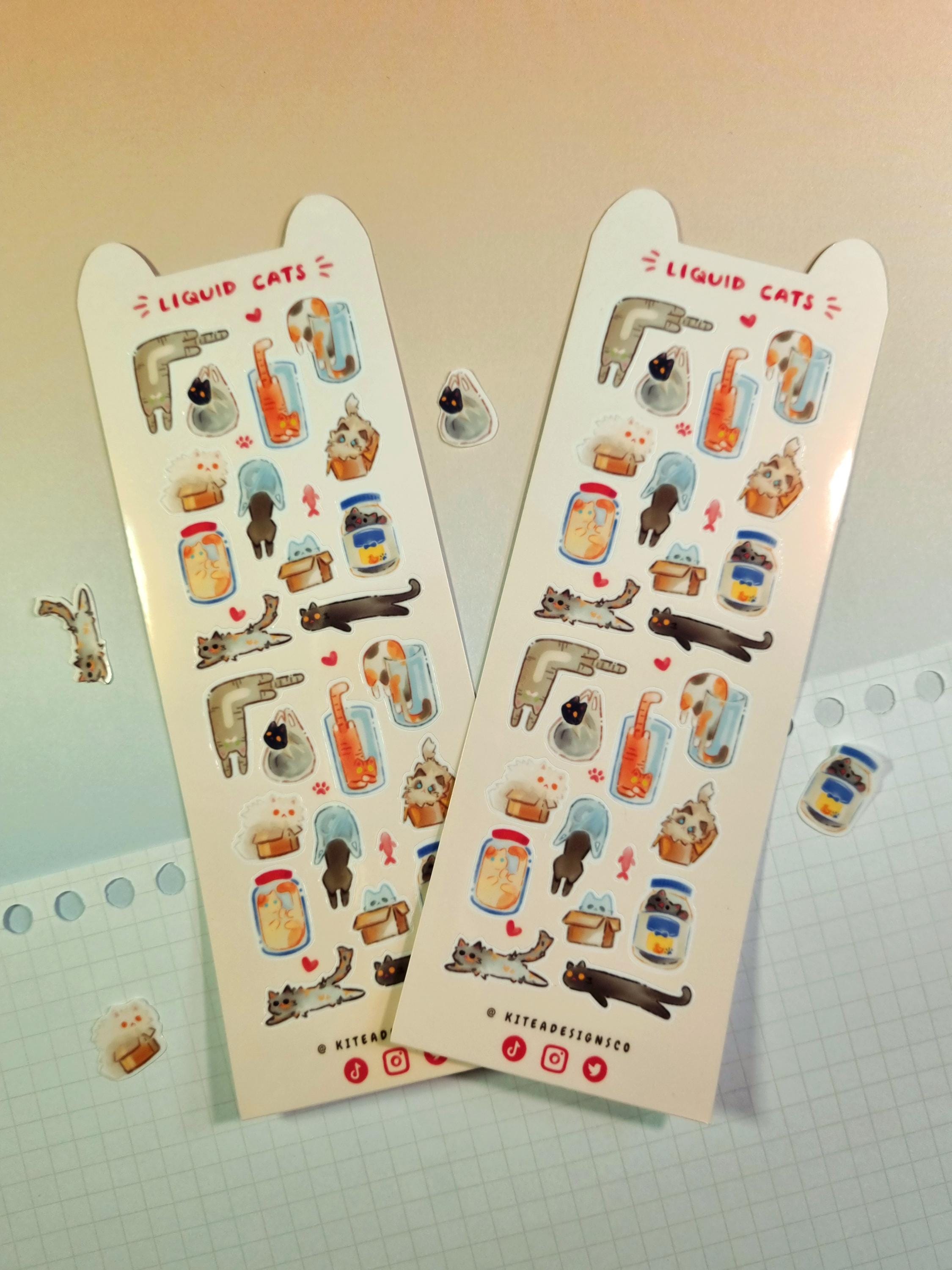 MEME LIQUID CATS | Vinyl Stickers, Meme Cat, Cat Memes as Stickers, Cat ...