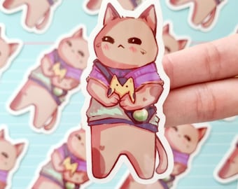 Cypher Valorant Inspired Cat Die-cut Sticker Cat Vinyl Sticker Cat ...