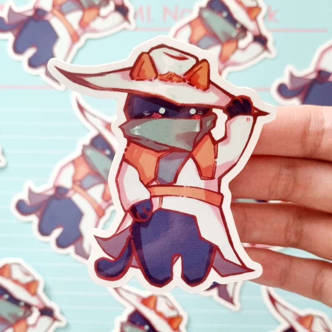 Cypher Valorant Inspired Cat Die-cut Sticker Cat Vinyl Sticker Cat ...