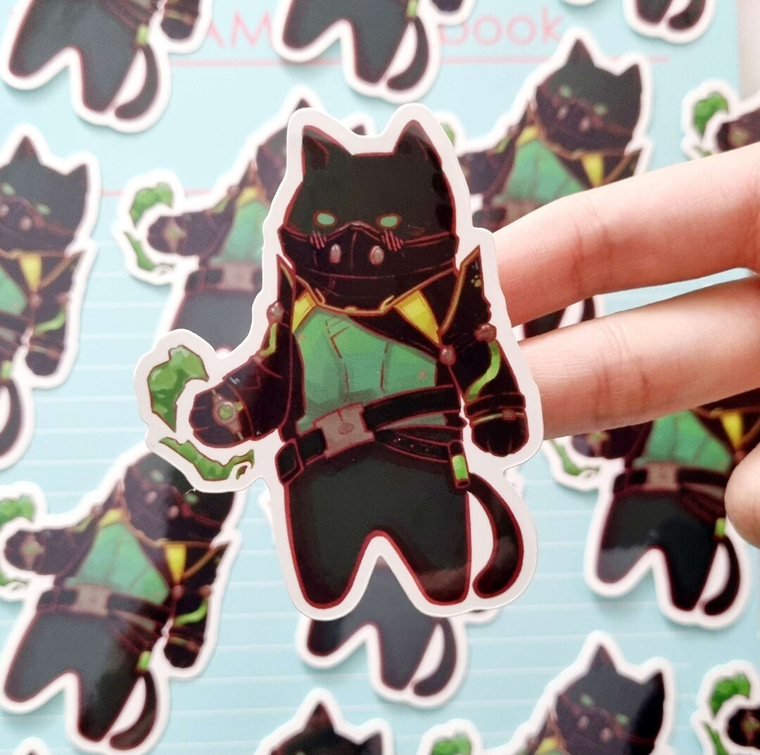 Viper Valorant Inspired Cat Die-cut Sticker Cat Vinyl Sticker Cat Decal ...