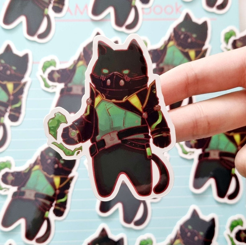 Viper Valorant Inspired Cat Die-cut Sticker Cat Vinyl Sticker Cat Decal ...