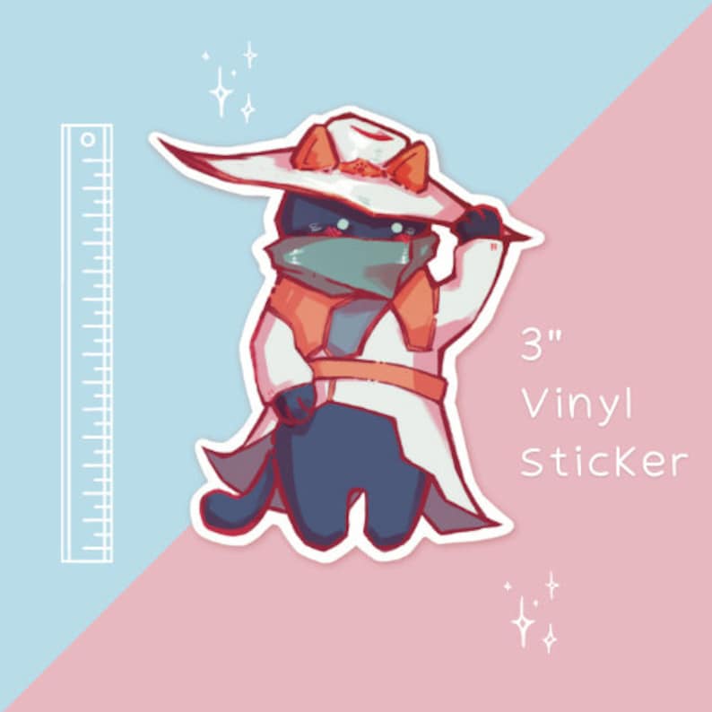 Cypher Valorant Inspired Cat Die-cut Sticker Cat Vinyl Sticker Cat ...