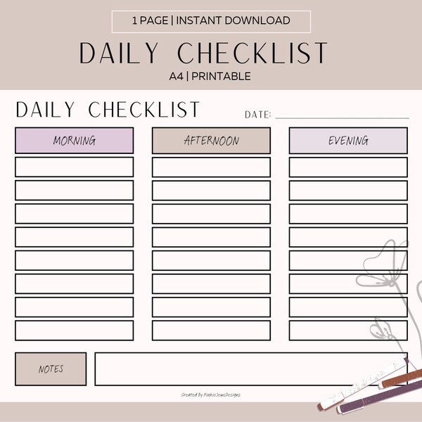 Landscape Checklist - Etsy