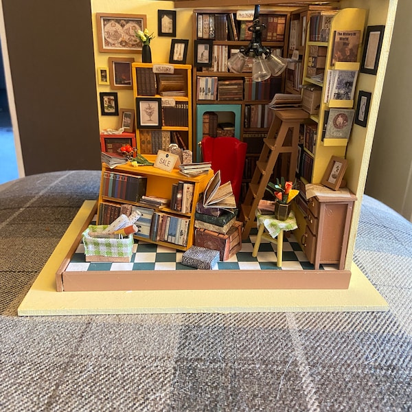 Miniature Library - Etsy